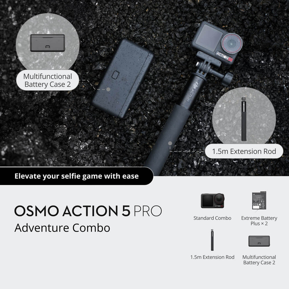 Osmo Action 5 Pro Adventure Combo: Ultimate Action Camera