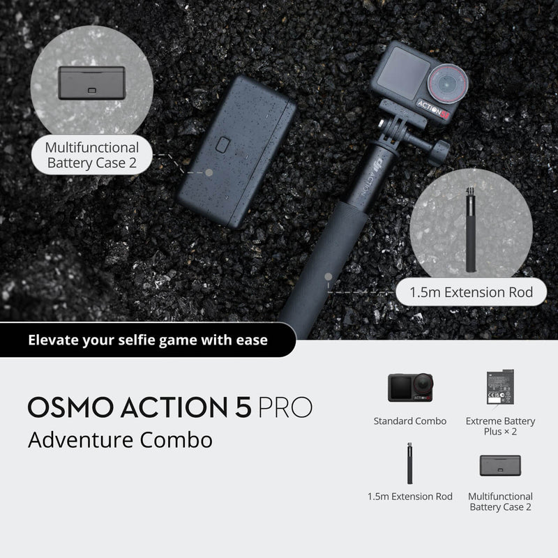 Osmo Action 5 Pro Adventure Combo: Ultimate Action Camera