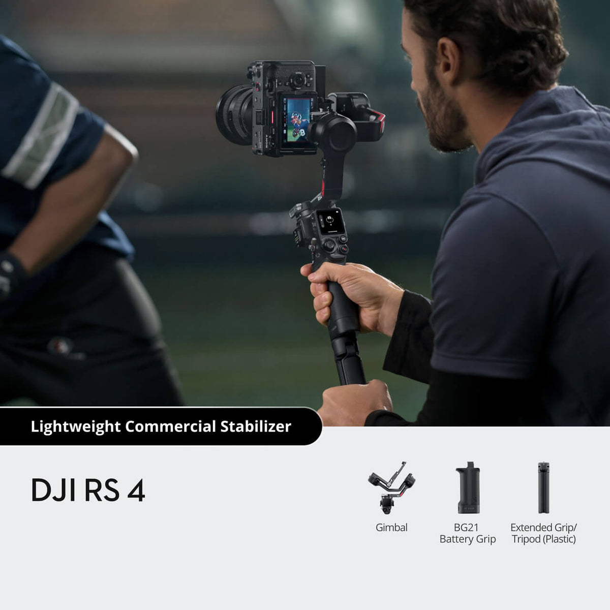DJI RS 4 - Professional Stabilization for Smooth, Cinematic Shots